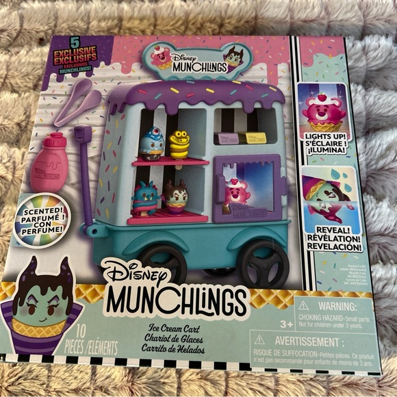 Disney | Toys | Disney Munchlings Ice Cream Cart Playset Purple And ...